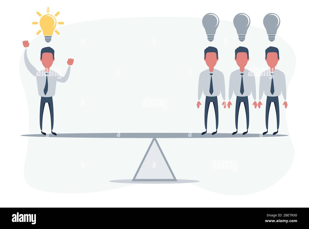 Business swing. Idea, competition. rivalry concept. Vector illustration ...