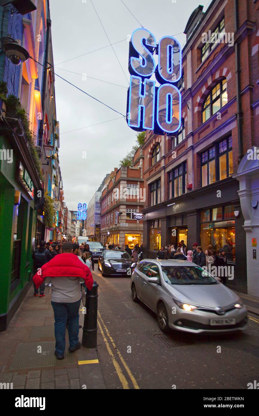 Beak Street, Soho, Westminster, W1 Stock Photo - Alamy