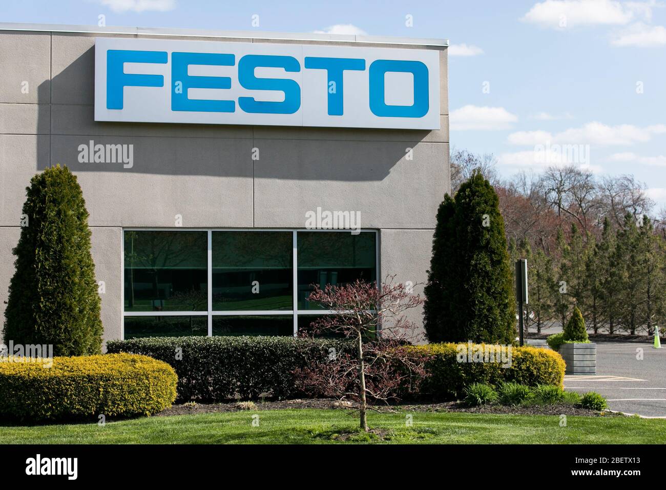 A logo sign outside of a facility occupied by Festo in Eatontown, New ...