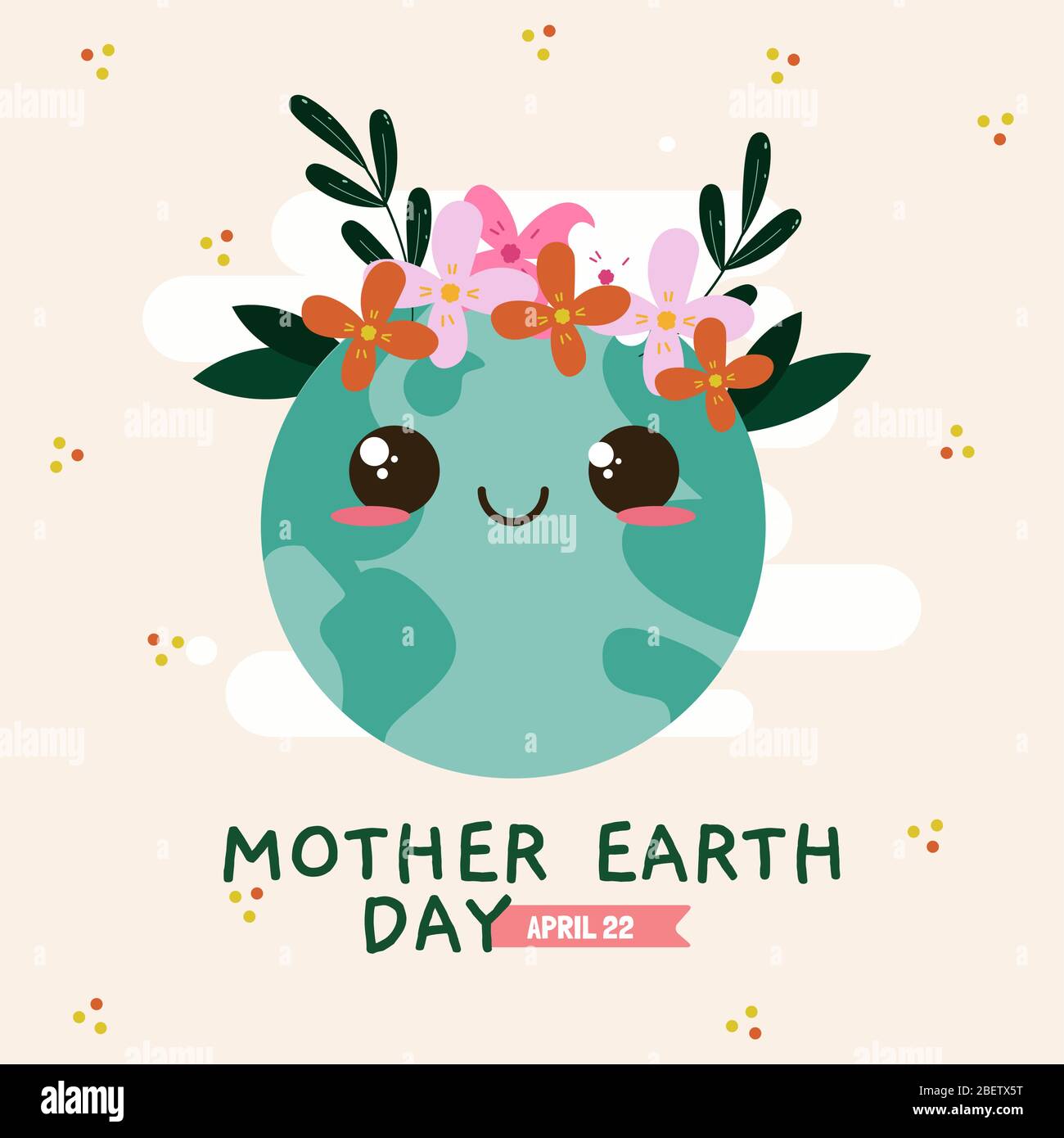 Happy mother earth day card Stock Vector Image & Art - Alamy