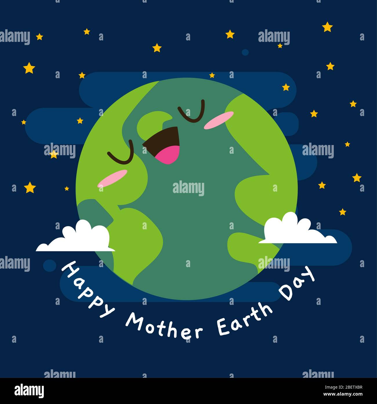 Happy mother earth day card Stock Vector Image & Art - Alamy