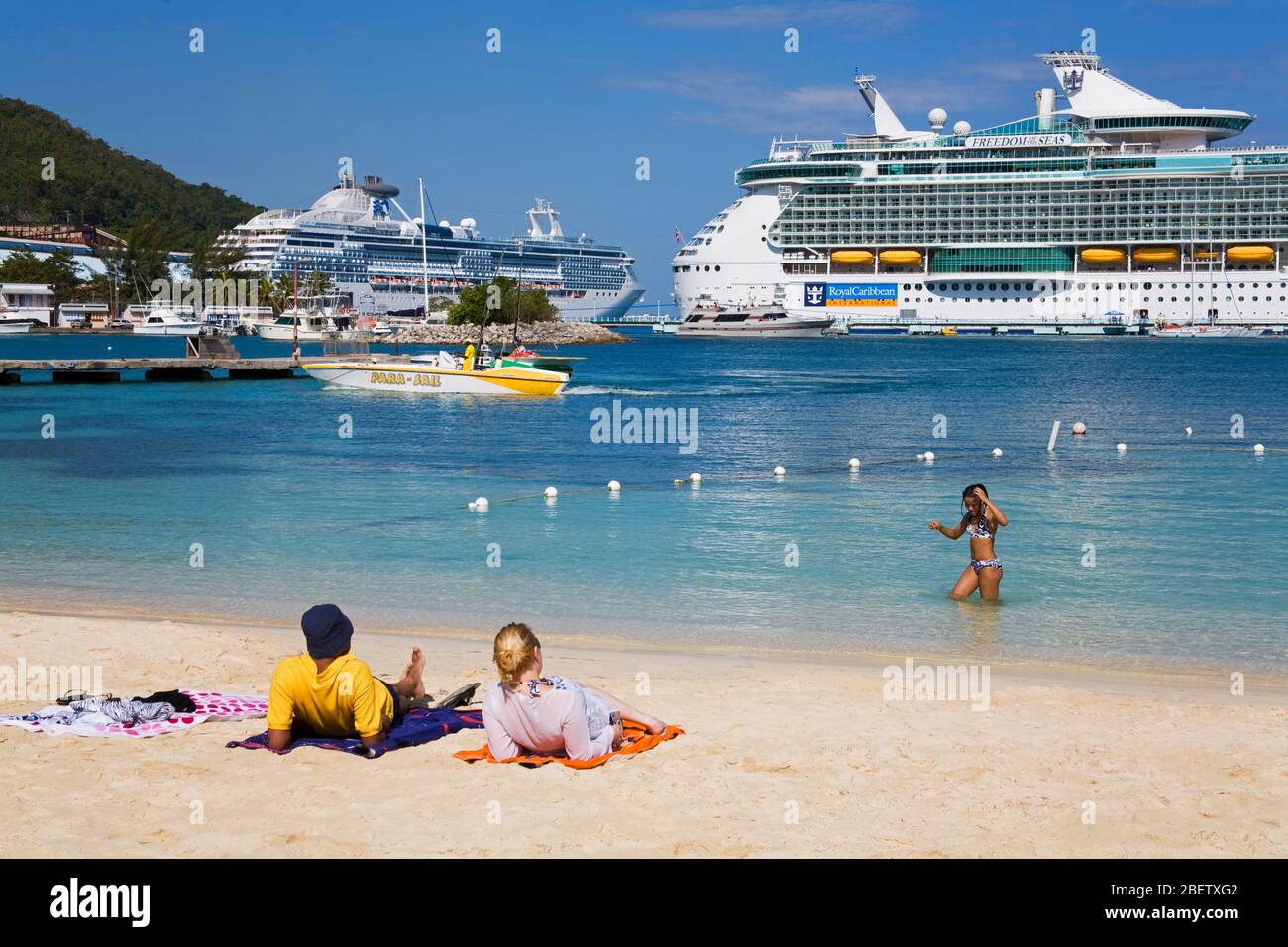 Turtle Beach, Ocho Rios, St. Ann's Parish, Jamaica, Caribbean Stock ...