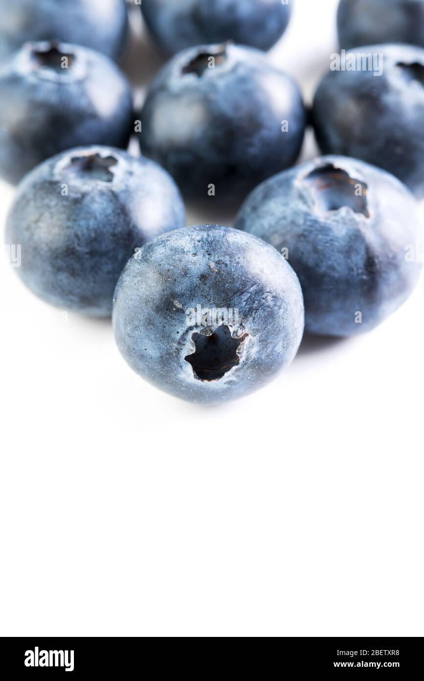Beautiful fresh large blueberry was photographed in the studio Stock ...