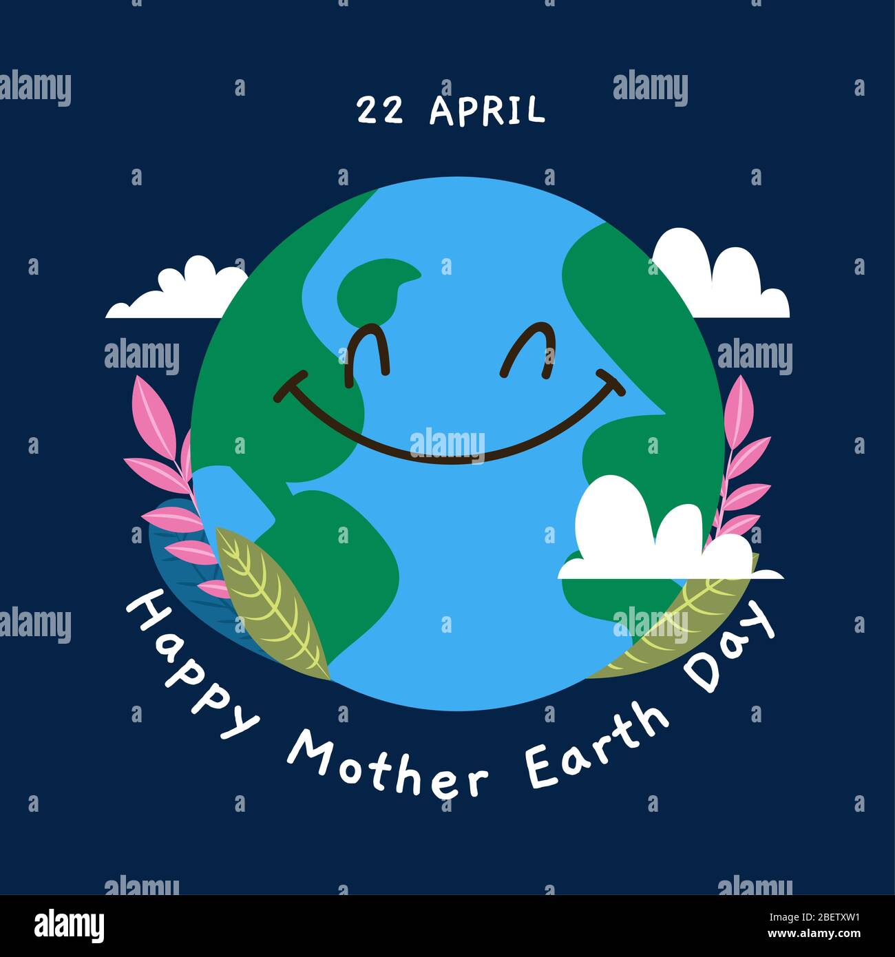 Happy mother earth day card Stock Vector Image & Art - Alamy
