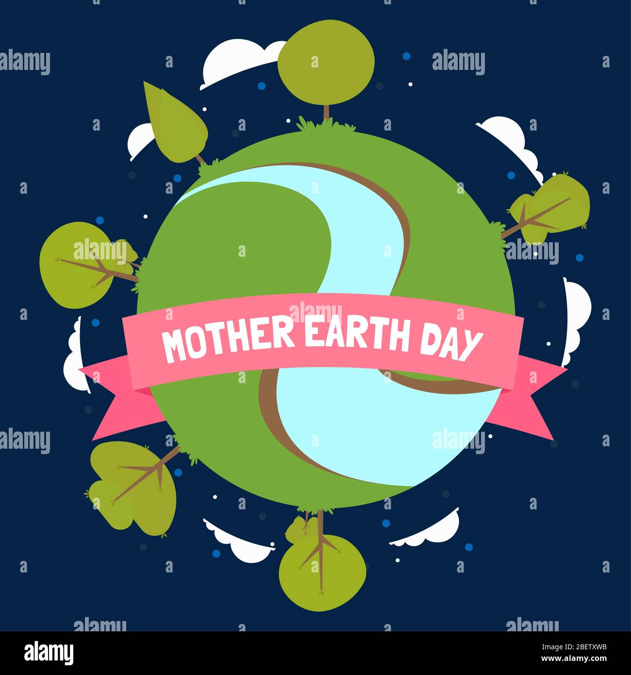 Happy mother earth day card Stock Vector Image & Art - Alamy