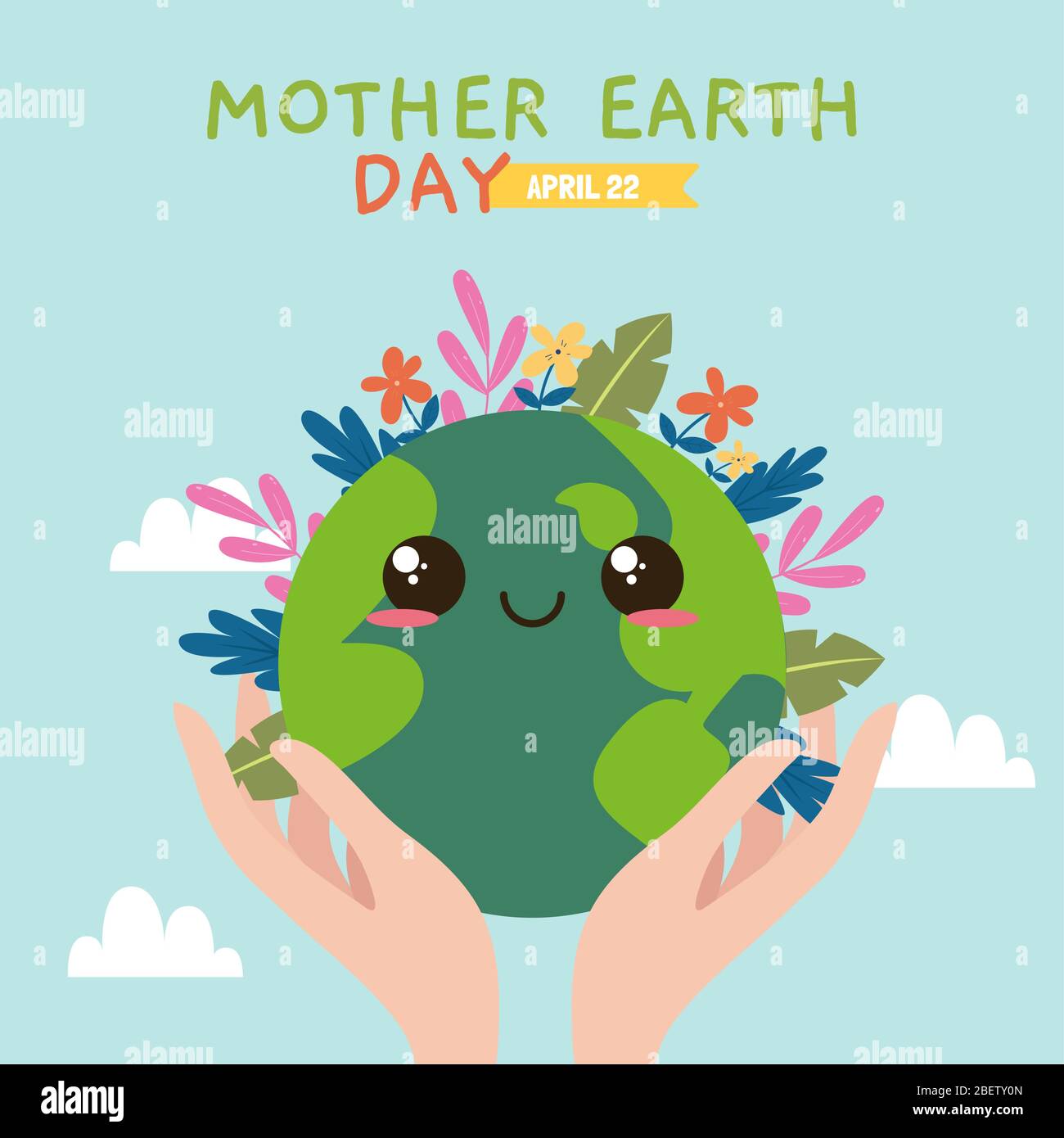 Happy mother earth day card Stock Vector Image & Art - Alamy