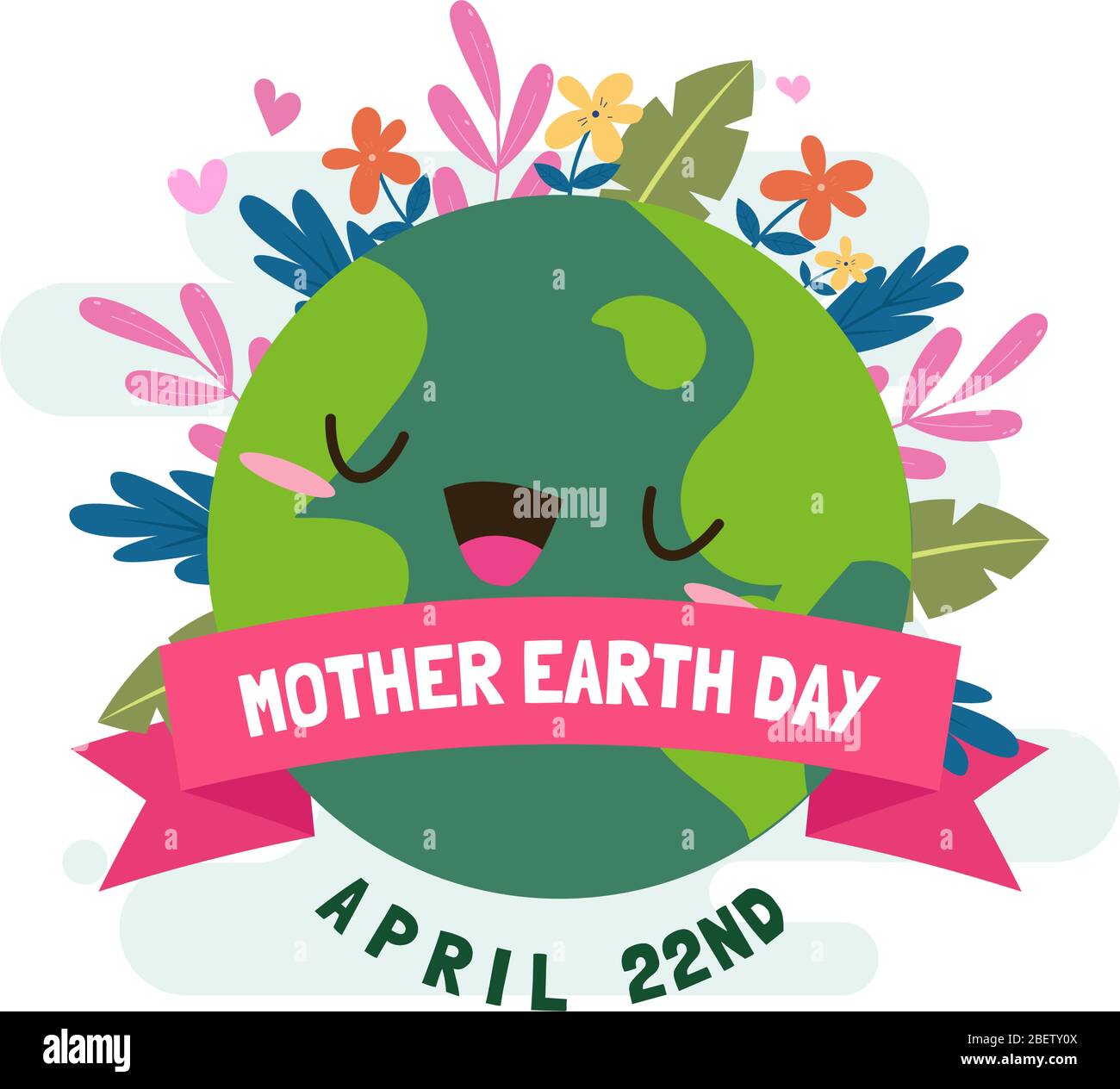 Happy mother earth day card Stock Vector Image & Art - Alamy
