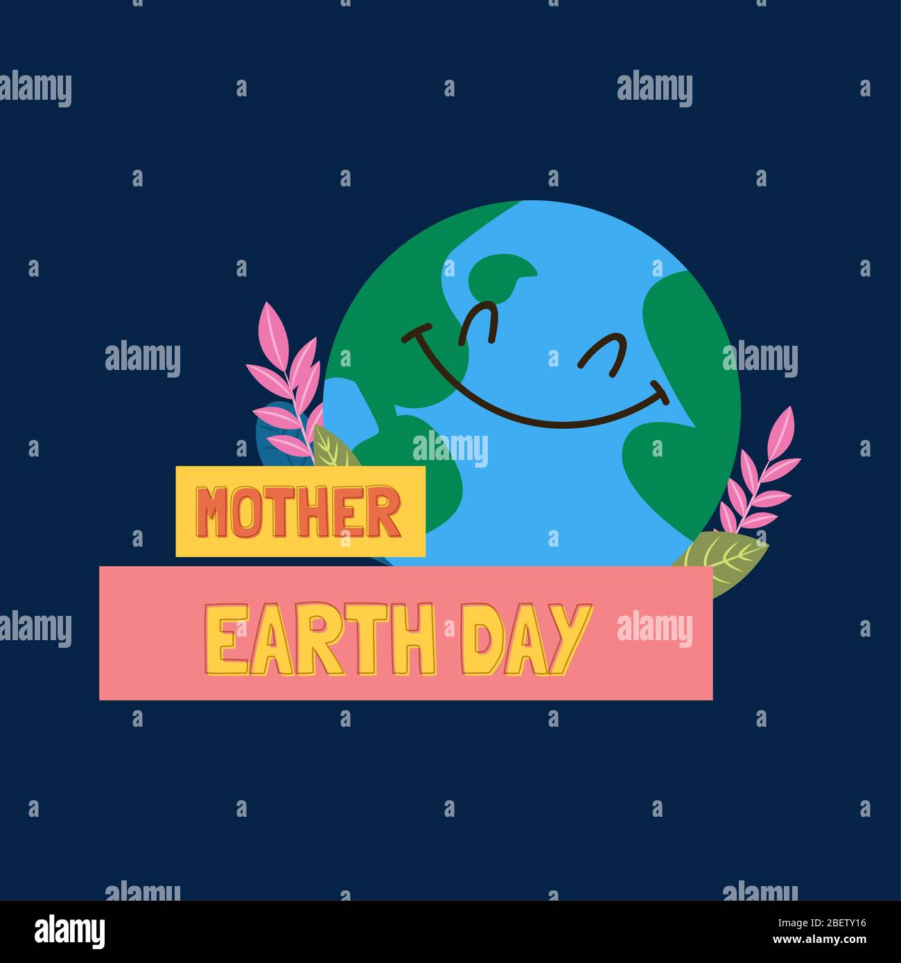 Happy mother earth day card Stock Vector Image & Art - Alamy