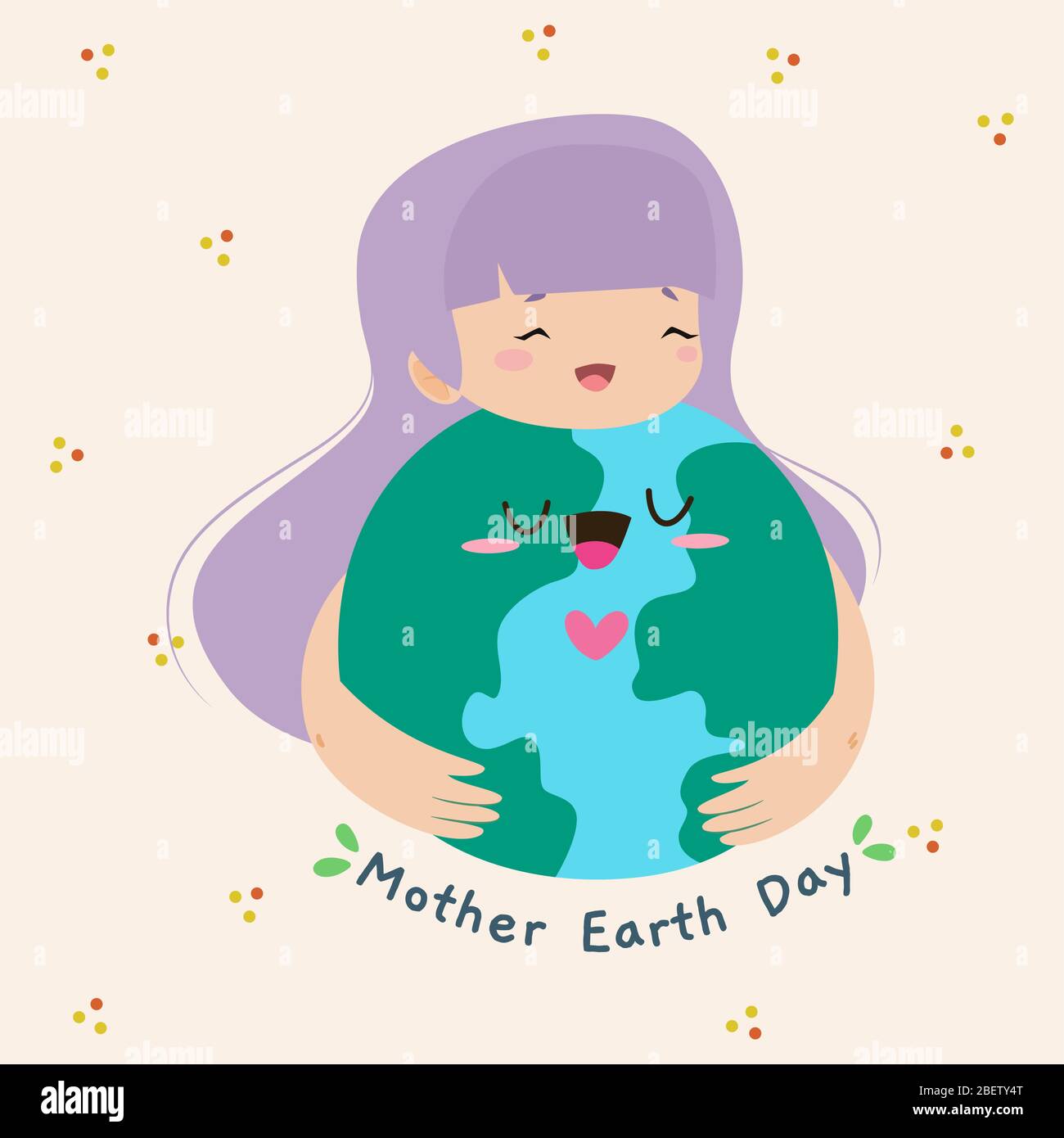 Happy mother earth day card Stock Vector Image & Art - Alamy