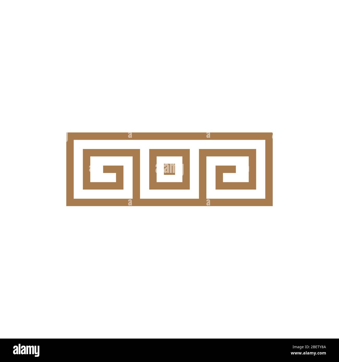 Greek key vector symbol. Vector and illustration Stock Vector Image ...