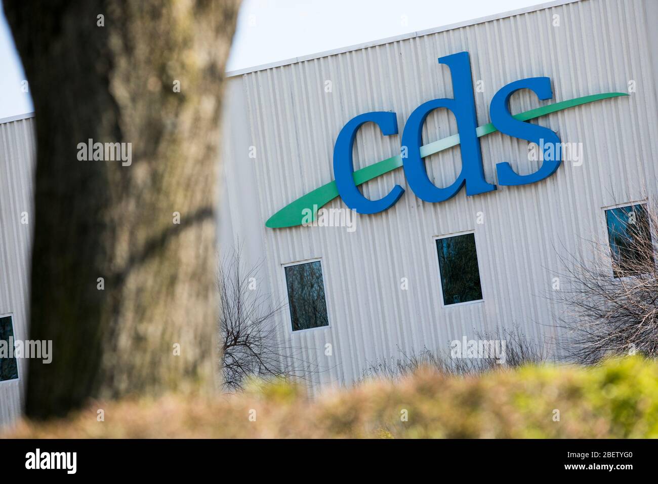 A logo sign outside of the headquarters of Computer Data Source (CDS ...