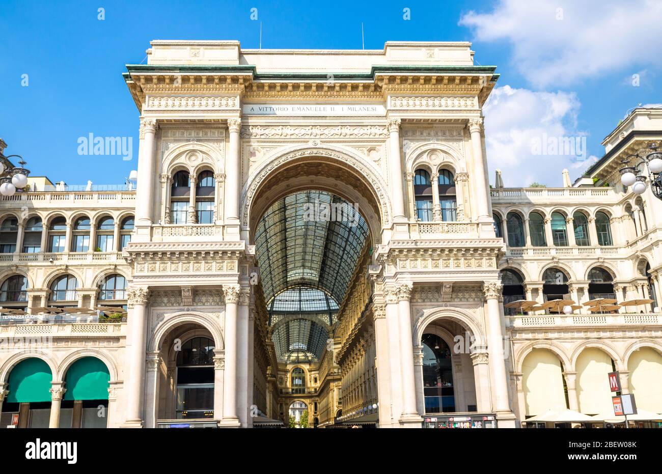 Famous Shopping Mall In Milan Italy