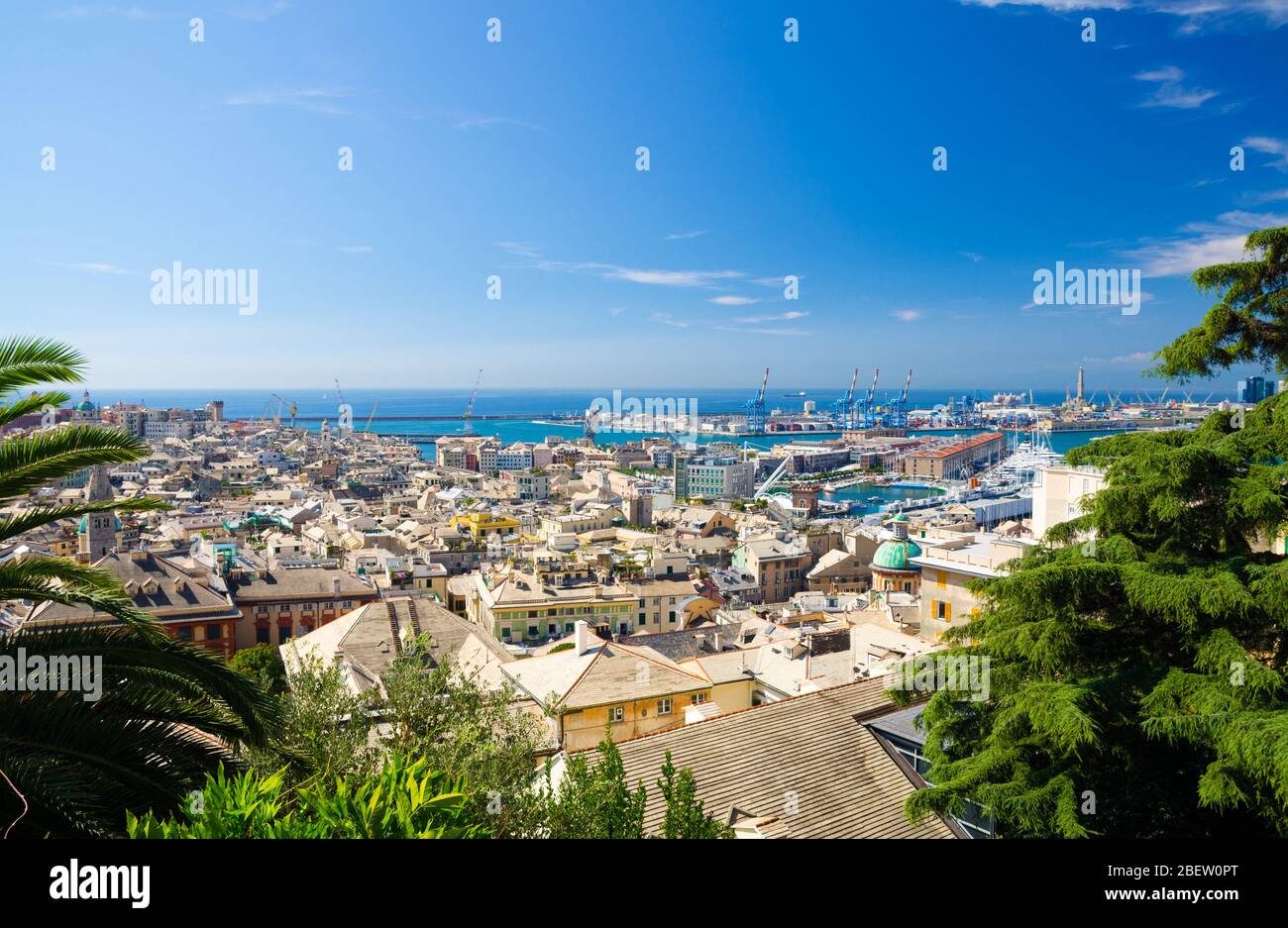Ancient port genoa cityscape from hi-res stock photography and images ...