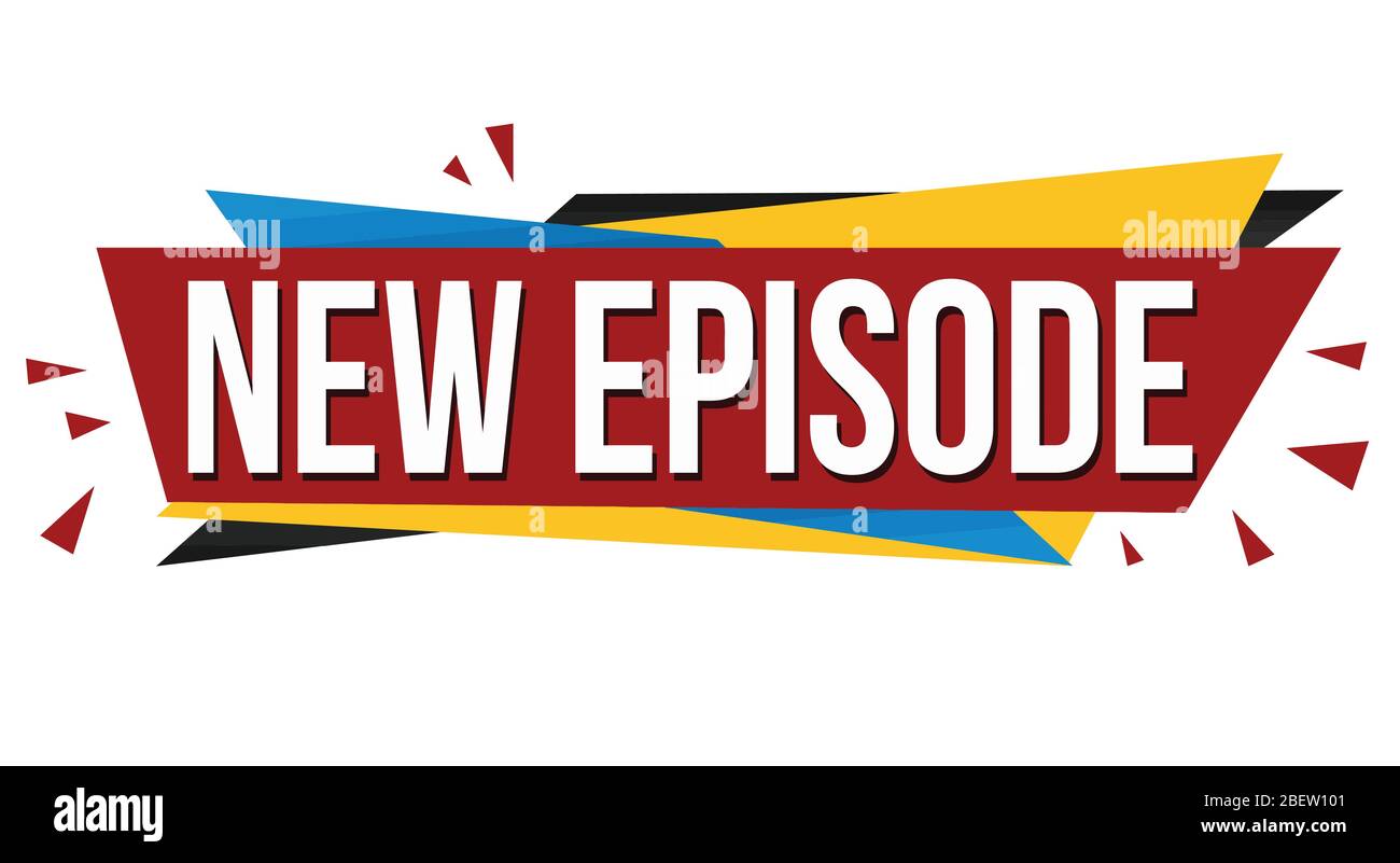 New episode banner design hi-res stock photography and images - Alamy