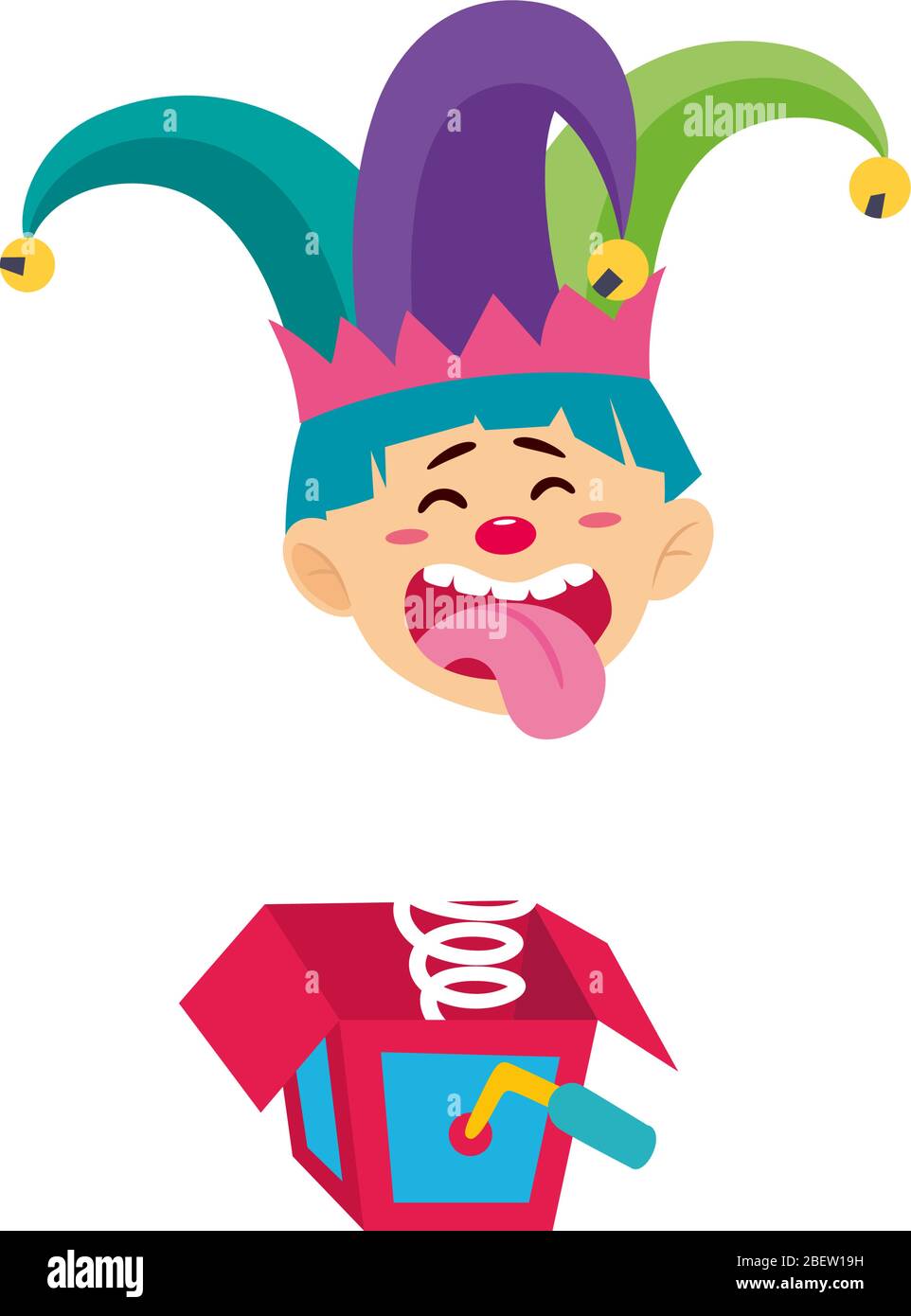 Cartoon fool day surprise box Stock Vector Images - Alamy