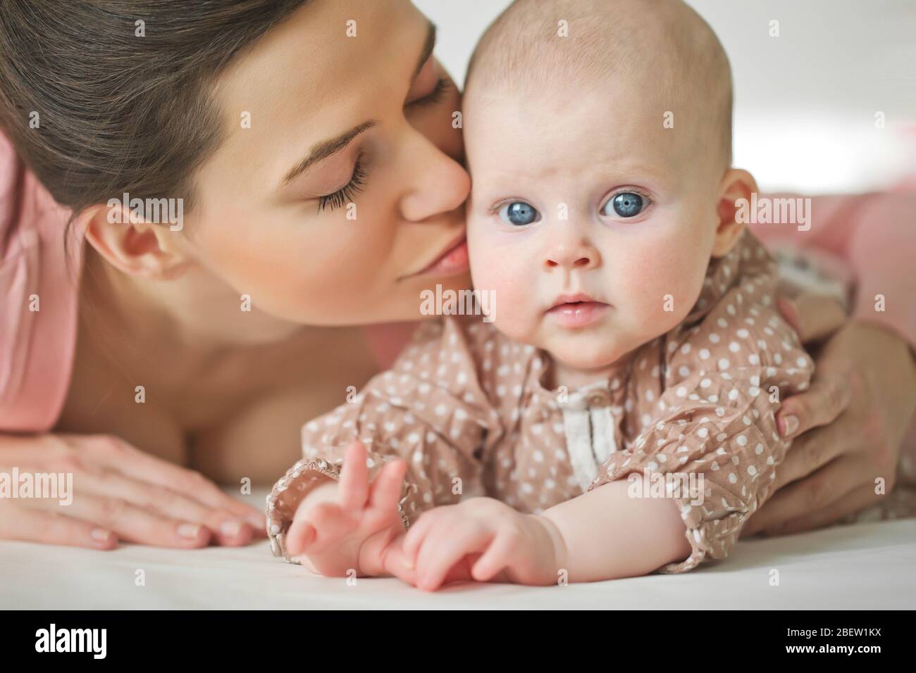 Mom with a baby Stock Photo - Alamy