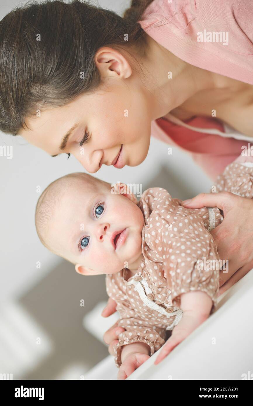 Mom with a baby Stock Photo - Alamy