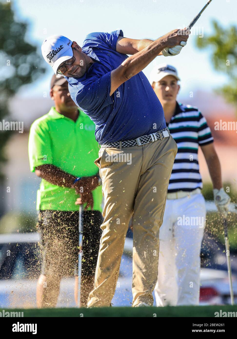 Golfers at the Los Lagos Summer Golf Tournament in Hermosillo, Sonora ...