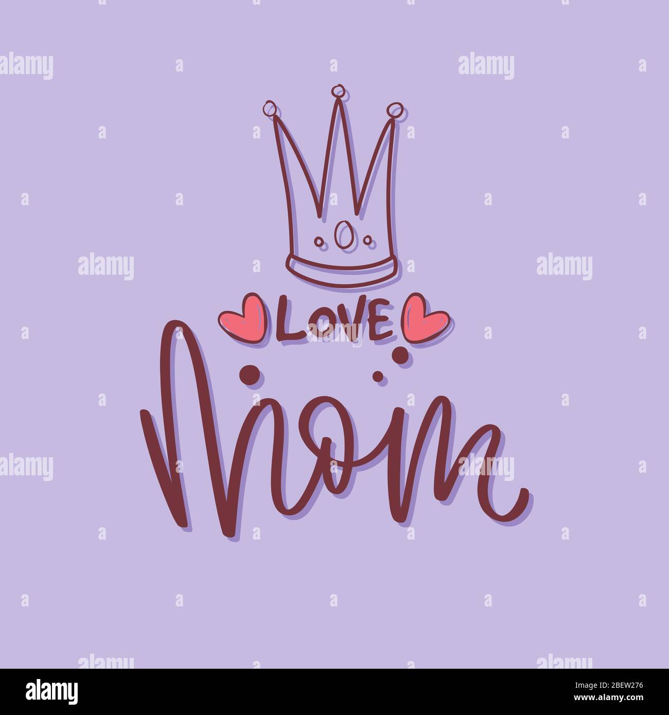 Poster for mom with text Stock Vector Image & Art - Alamy