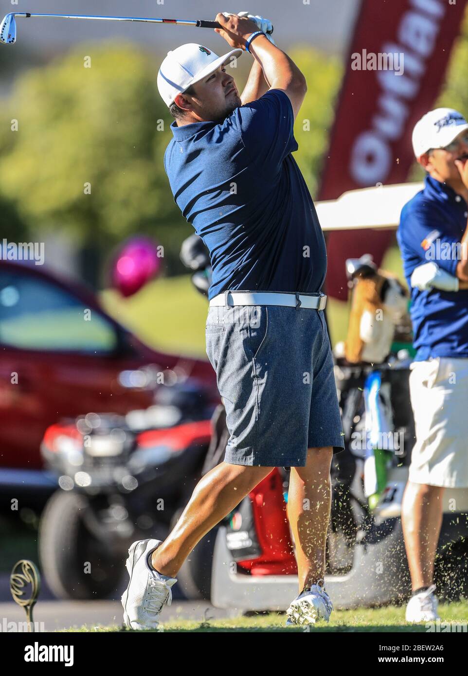 Golfers at the Los Lagos Summer Golf Tournament in Hermosillo, Sonora ...