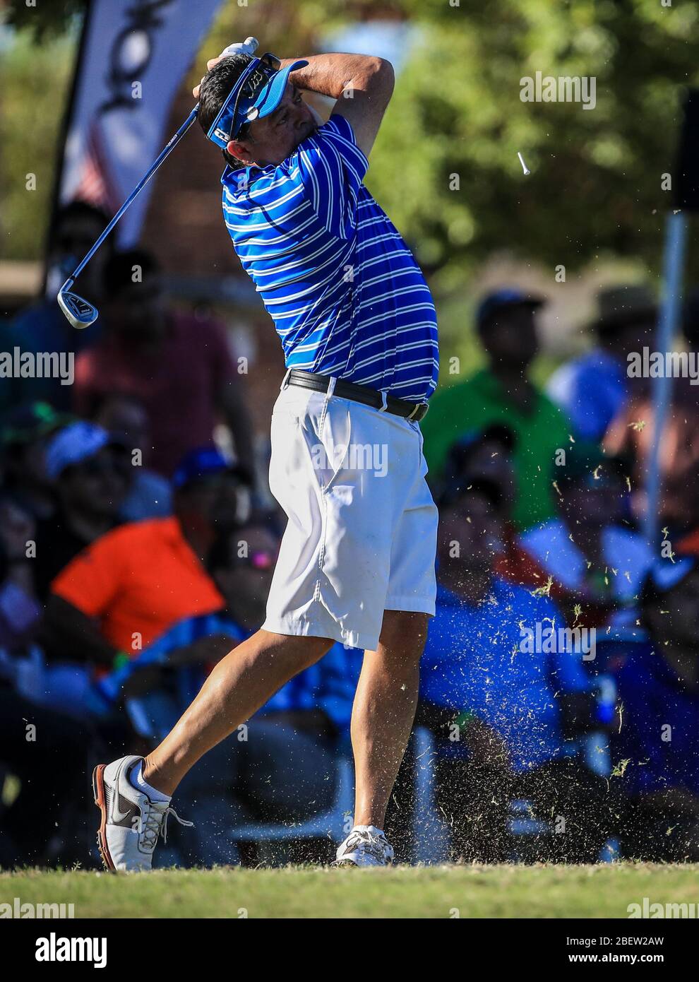 Golfers at the Los Lagos Summer Golf Tournament in Hermosillo, Sonora ...