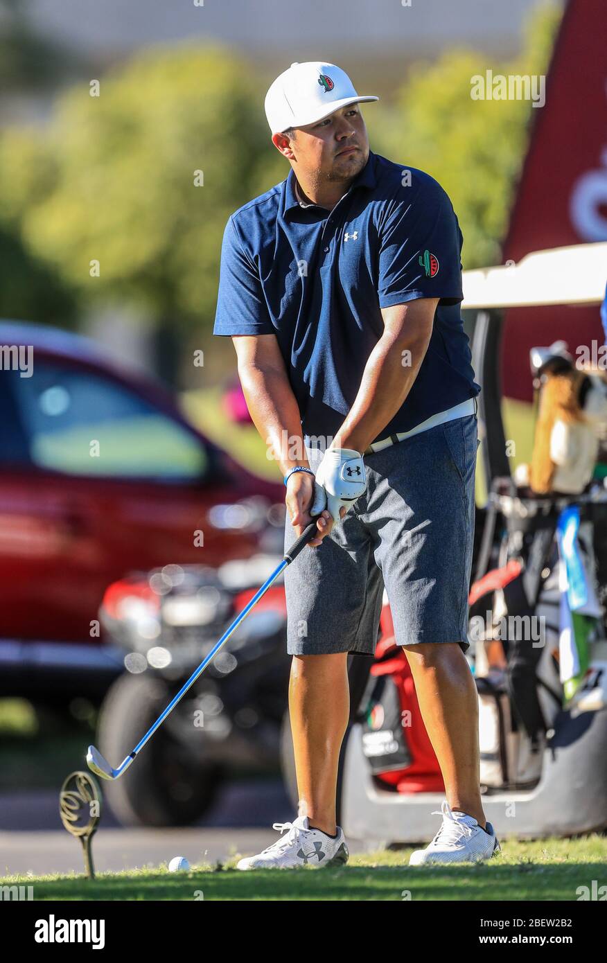 Golfers at the Los Lagos Summer Golf Tournament in Hermosillo, Sonora ...