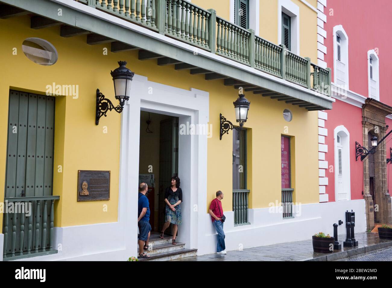 Colonial buildings in Old San Juan, Puerto Rico Island, United States ...