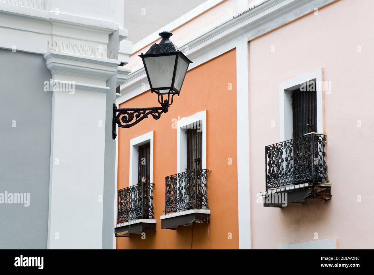 Colonial buildings in Old San Juan, Puerto Rico Island, United States ...