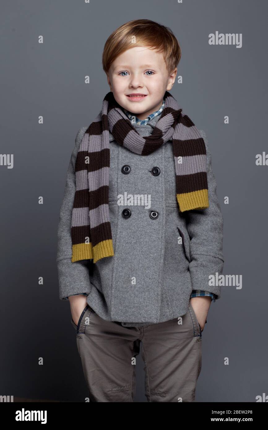Fashionable Boy. Children's fashion Stock Photo - Alamy