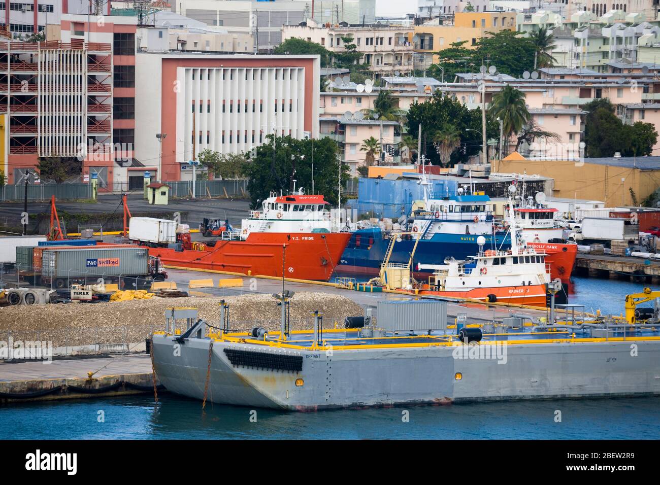 Port of San Juan, Puerto Rico Island, United States of America Stock ...