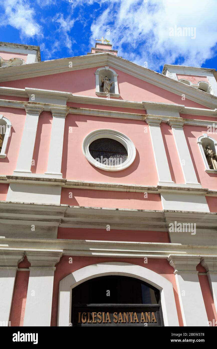 Santa Ana Church in Old San Juan,Puerto Rico,Caribbean Stock Photo - Alamy