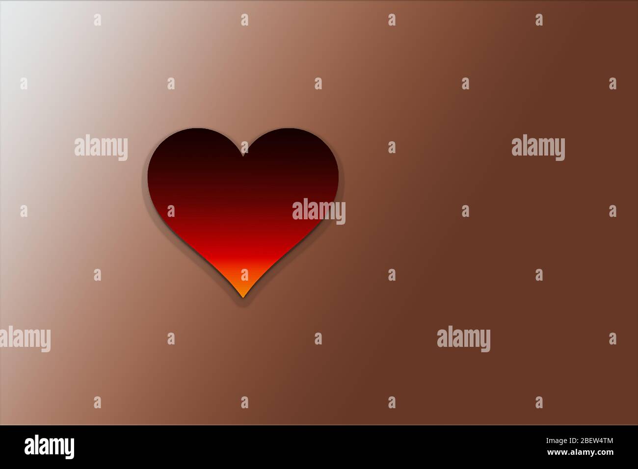 Valentine's Day colorful Background with red Heart Shape as Love ...