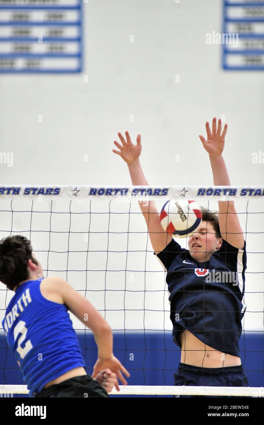 Player unable to successfully block an opposing shot ad the ball ...