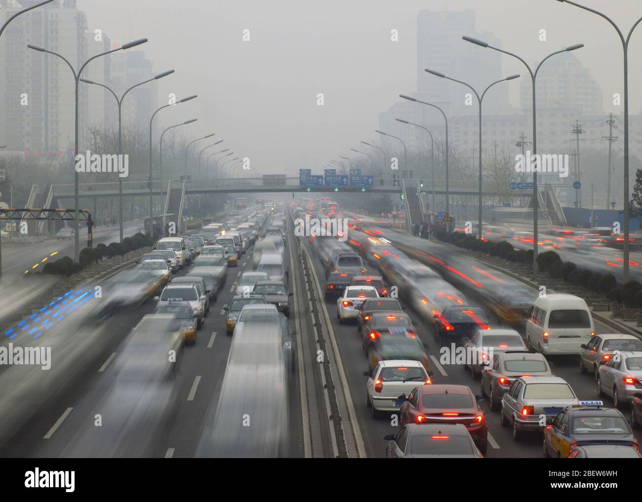 elevated view of the second ring road in Beijing Stock Photo - Alamy