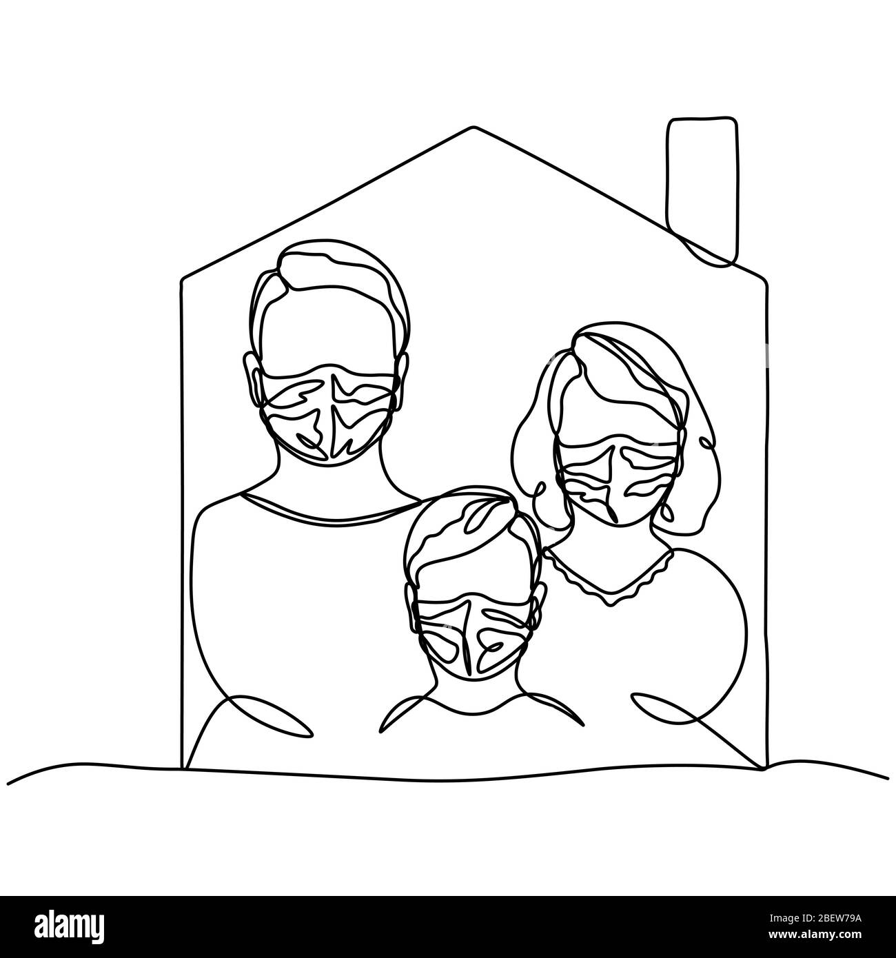 Self portrait in mask Stock Vector Images - Alamy