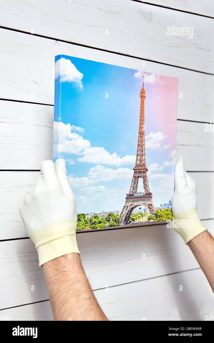 Photography printed on canvas with gallery wrap method of canvas ...