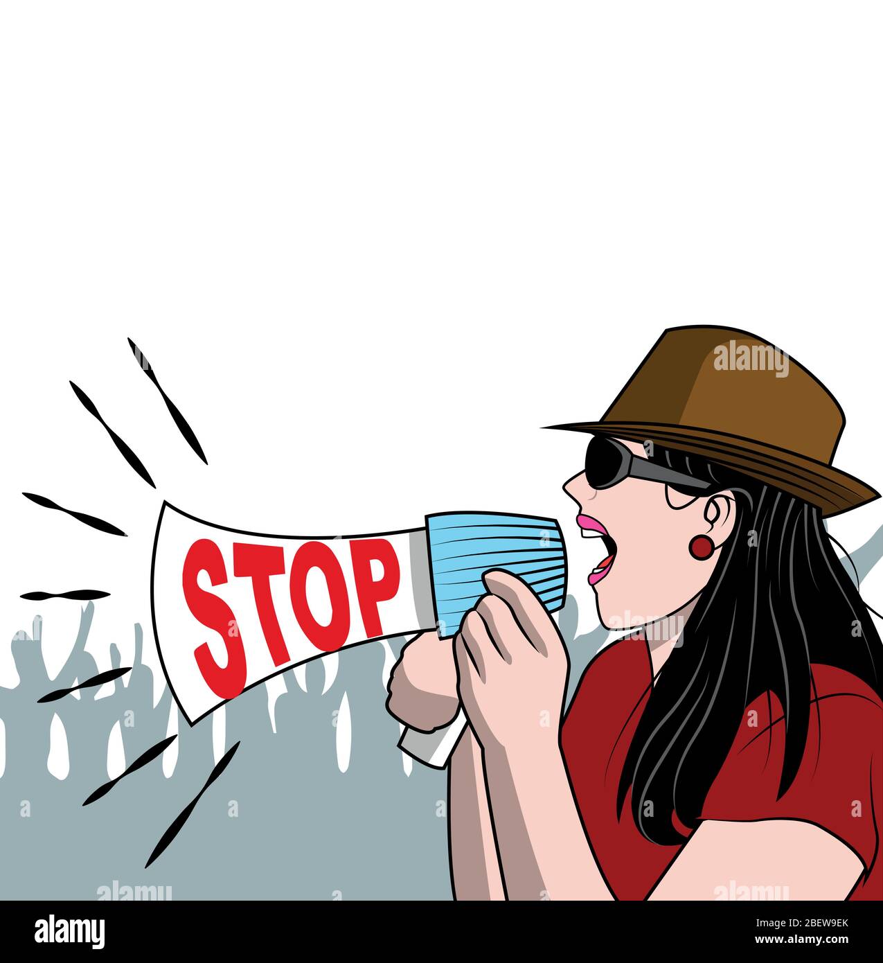 Activist march Stock Vector Images - Alamy