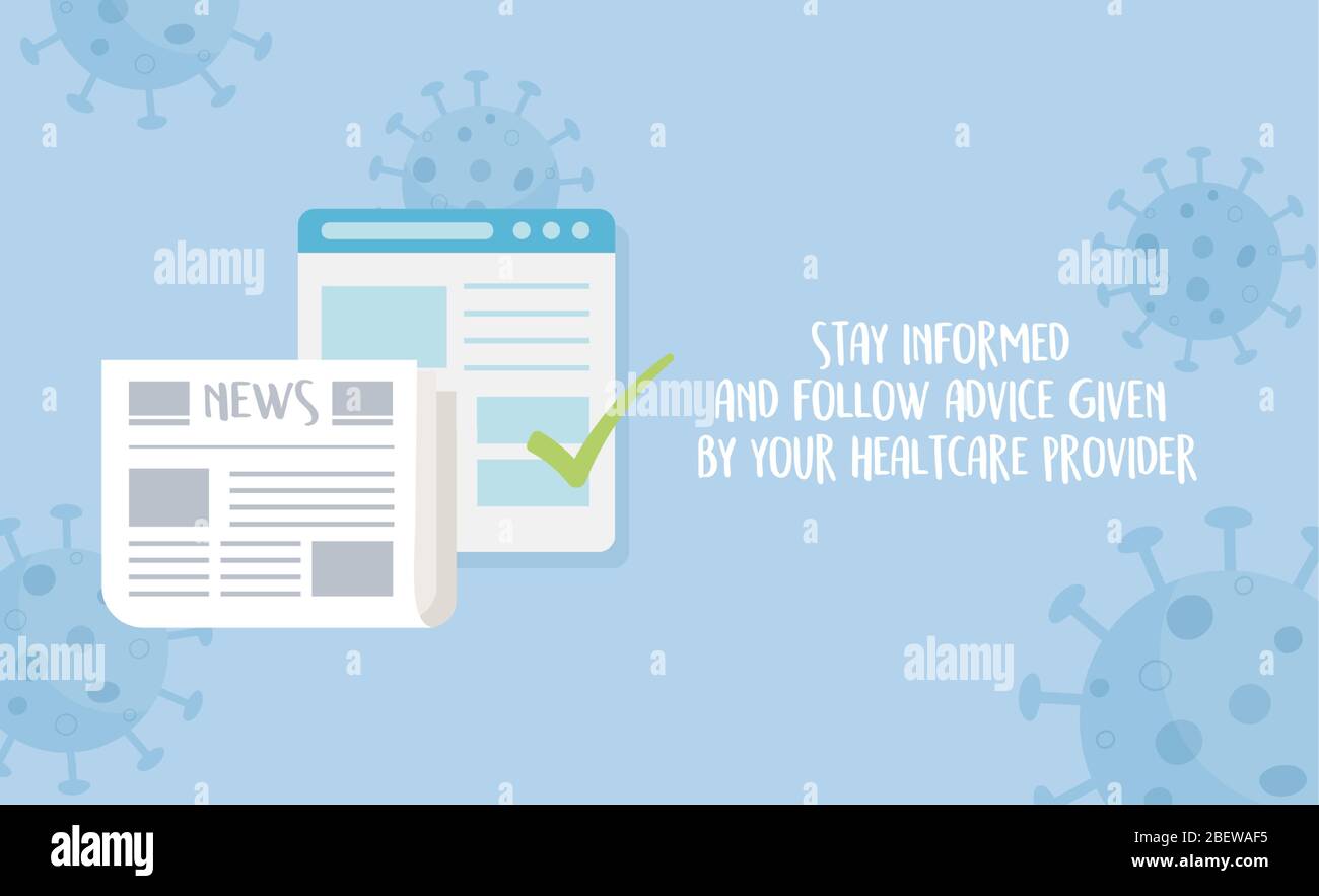 covid 19 pandemic prevention, stay informed and follow advice given by ...