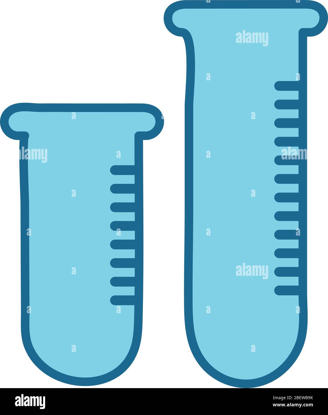Science tubes line and fill style icon vector design Stock Vector Image ...
