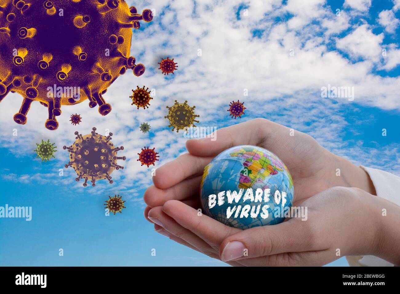 Coronavirus pandemy warning. Stay home on quarantine. Covid-19 epidemy ...