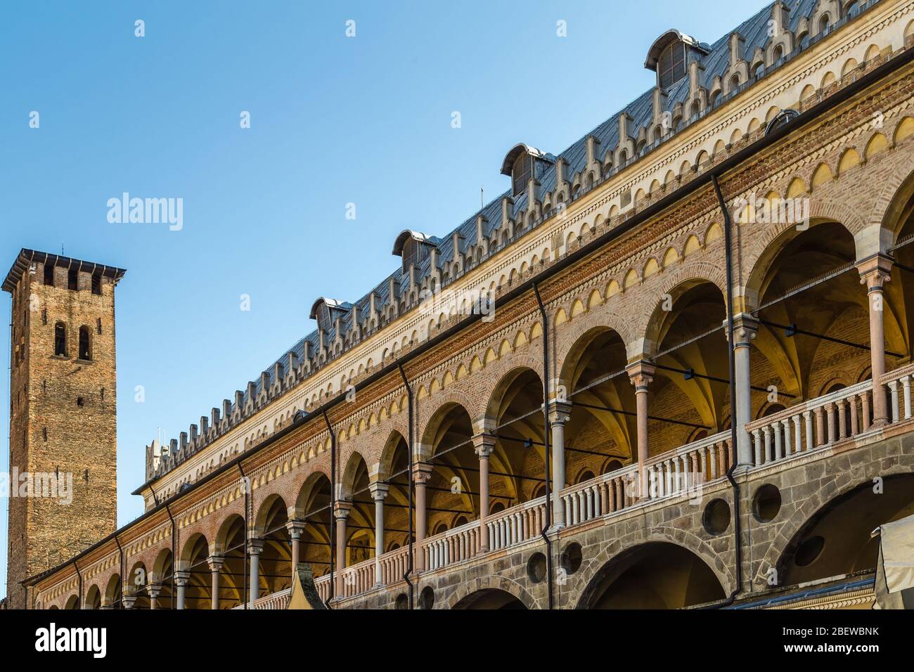 PADOVA, ITALY - FEBRUARY 23, 2019: sunlight is enlightening typical ...