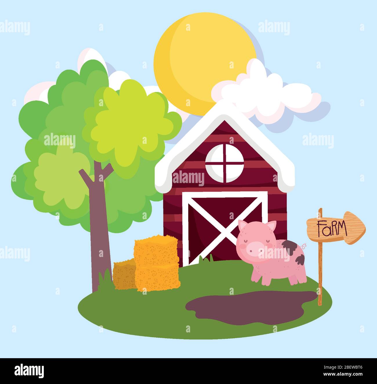 Pig guide drawing Stock Vector Images - Alamy