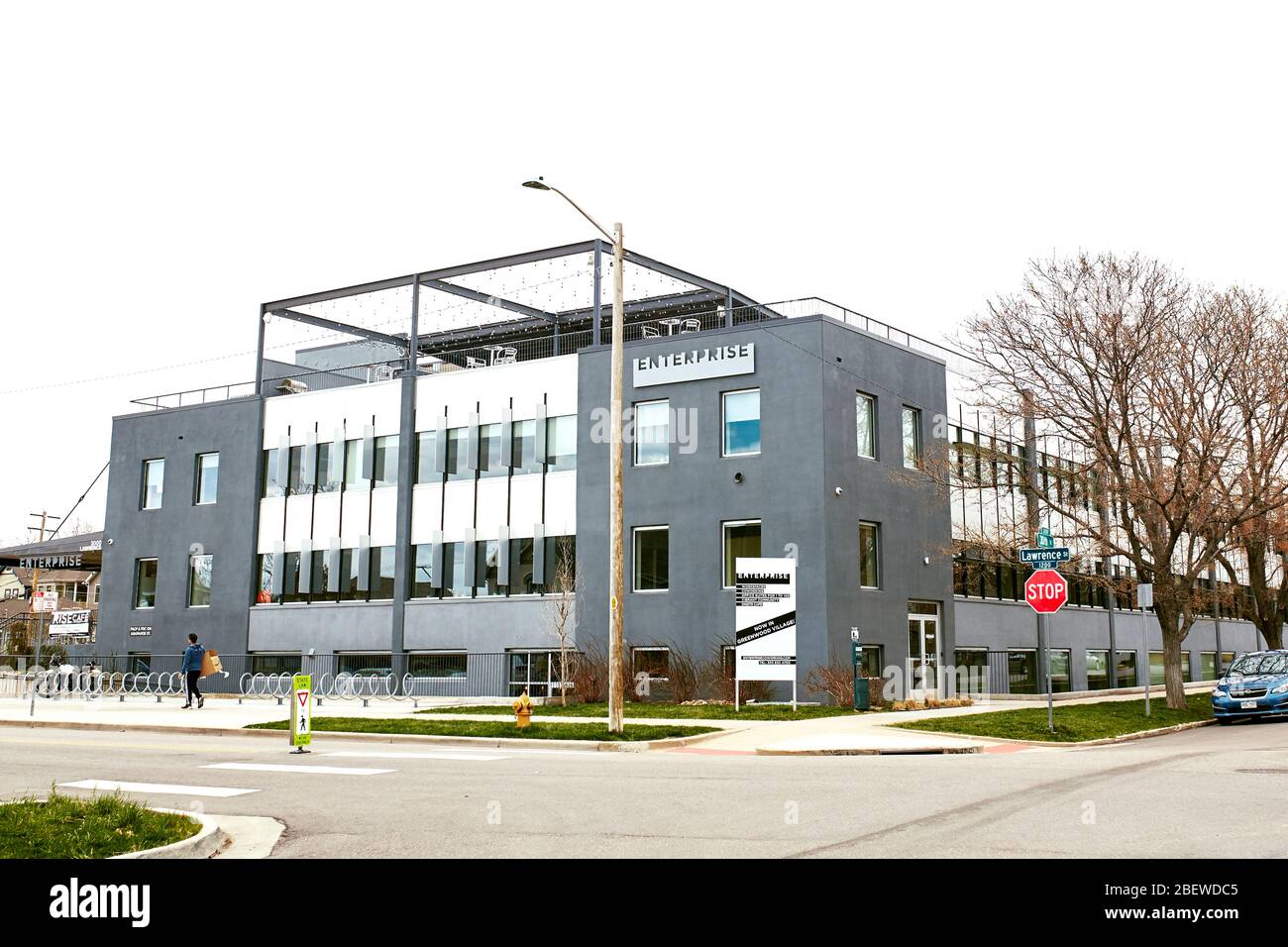 Denver, Colorado - April 15th, 2020: Exterior of Enterprise Coworking ...