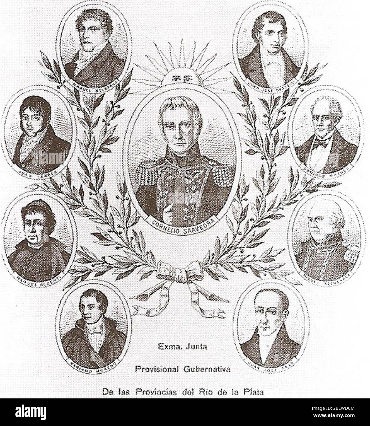 Members of the Primera Junta Stock Photo - Alamy