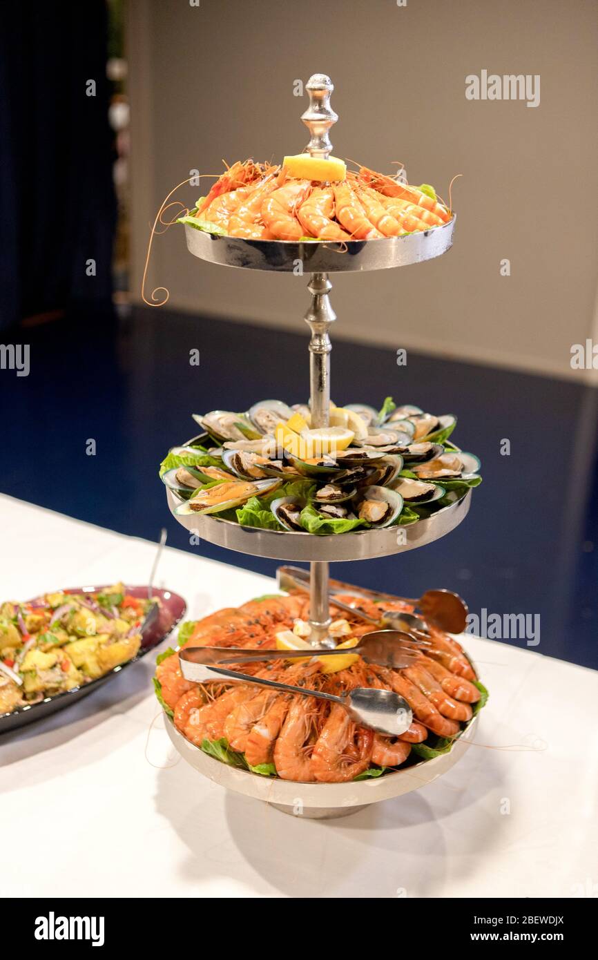 delicious prawn and shrimp cuisine and dishes Stock Photo - Alamy