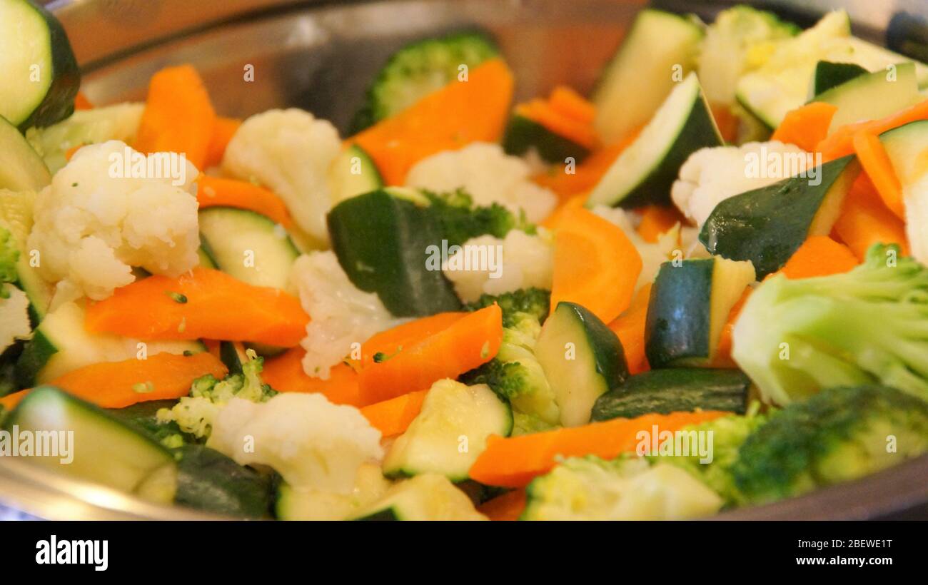 Different variety of salad dishes and vegetable cuisine Stock Photo - Alamy