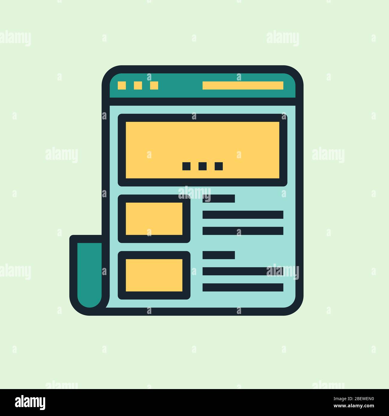 Social media presence concept Stock Vector Images - Alamy