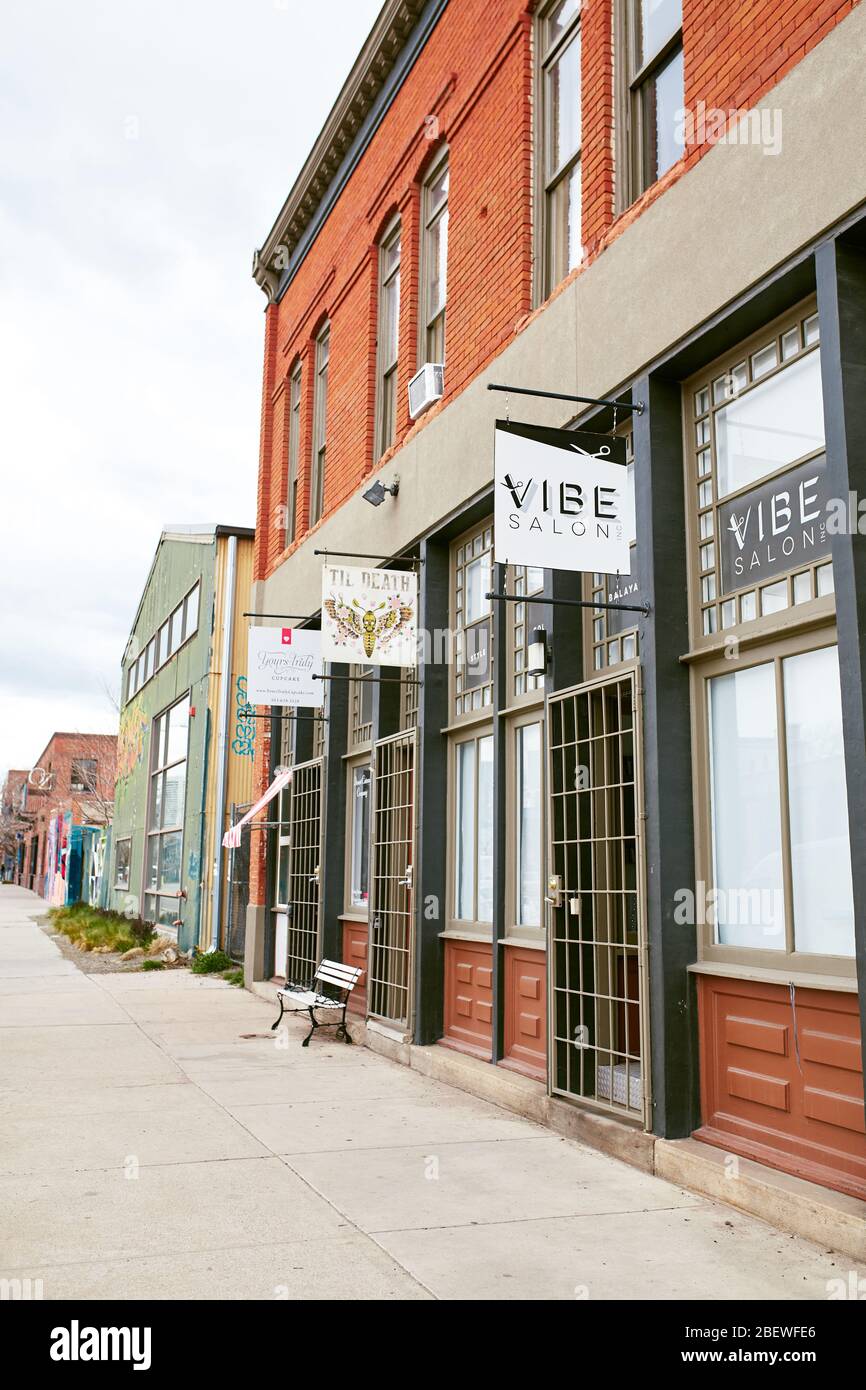 Denver river north arts district hi-res stock photography and images ...