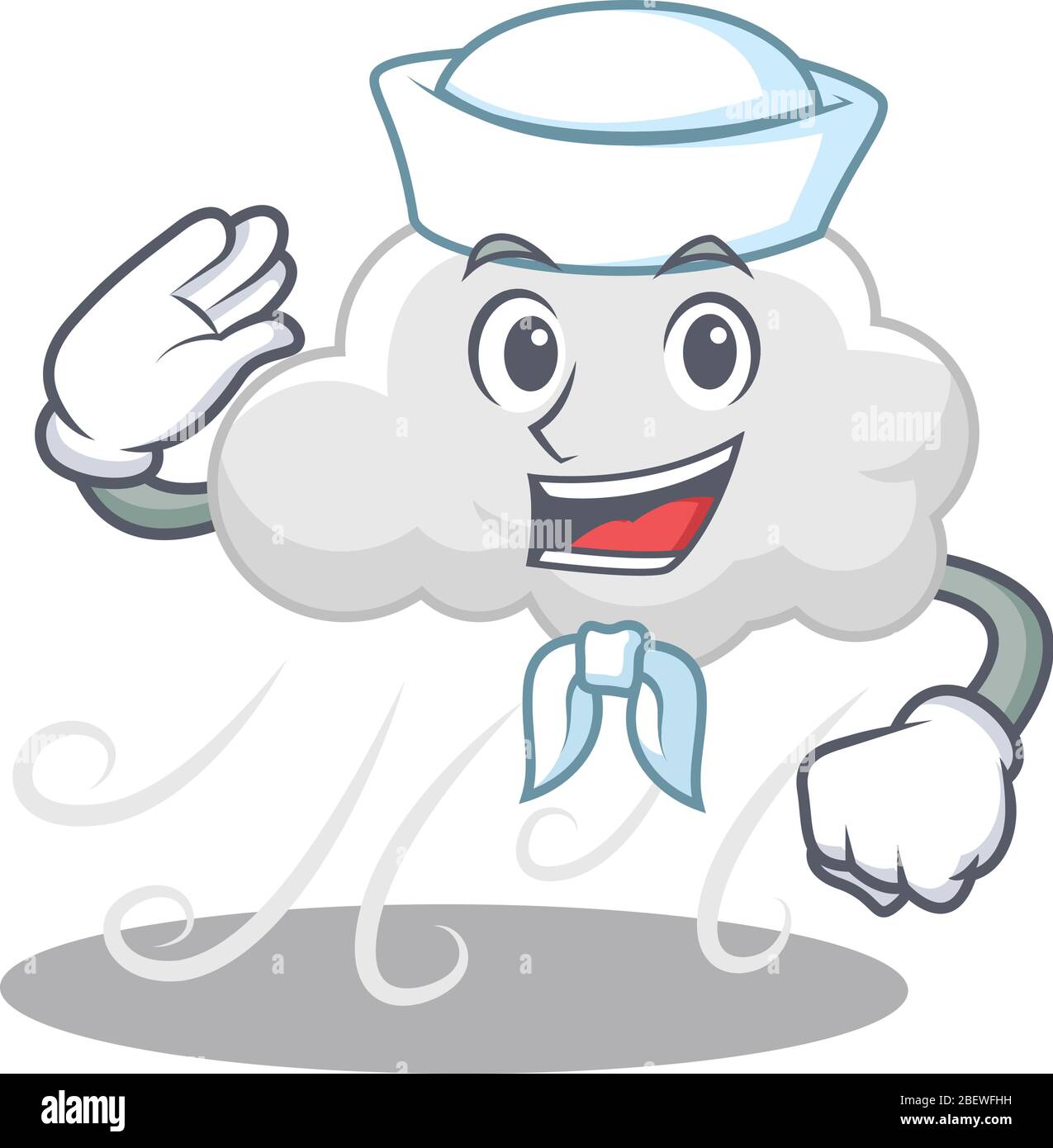 Happy cute windy white Stock Vector Images - Alamy