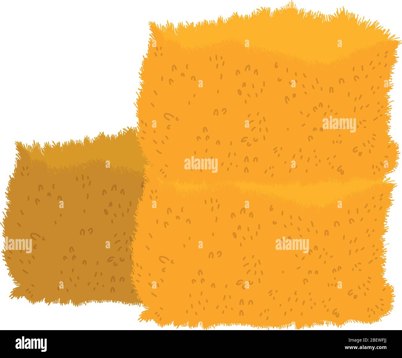 farm stack of hay isolated icon on white background vector illustration ...